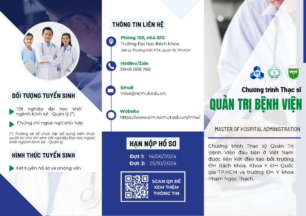 THÔNG BÁO TUYỂN SINH CHƯƠNG TRÌNH THẠC SỸ (đợt 2) - Khoa Quản lý Công ...