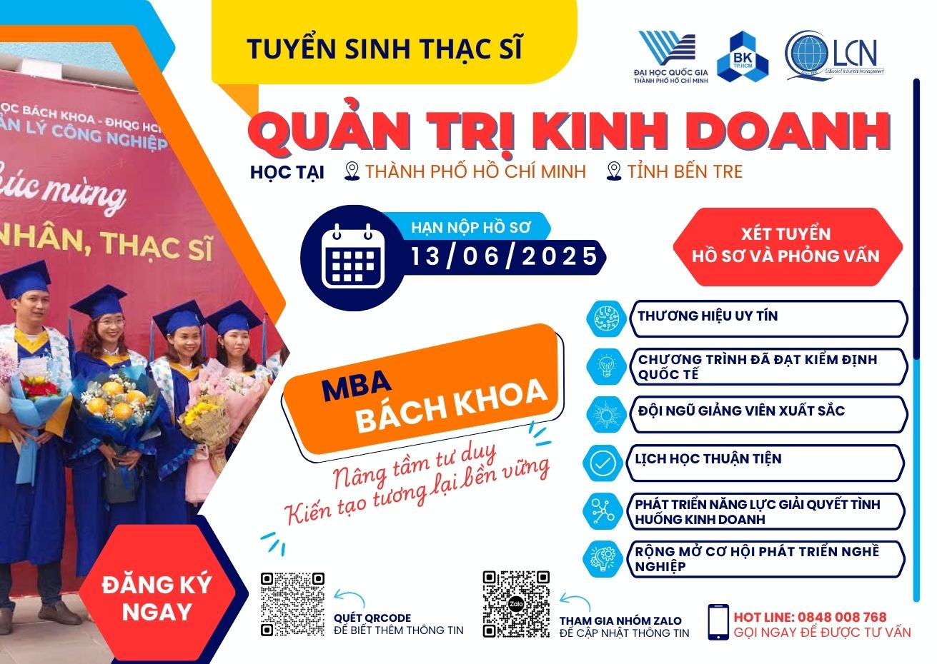 THÔNG BÁO TUYỂN SINH THẠC SĨ NĂM 2025 (Đợt 1) - Khoa Quản lý Công nghiệp